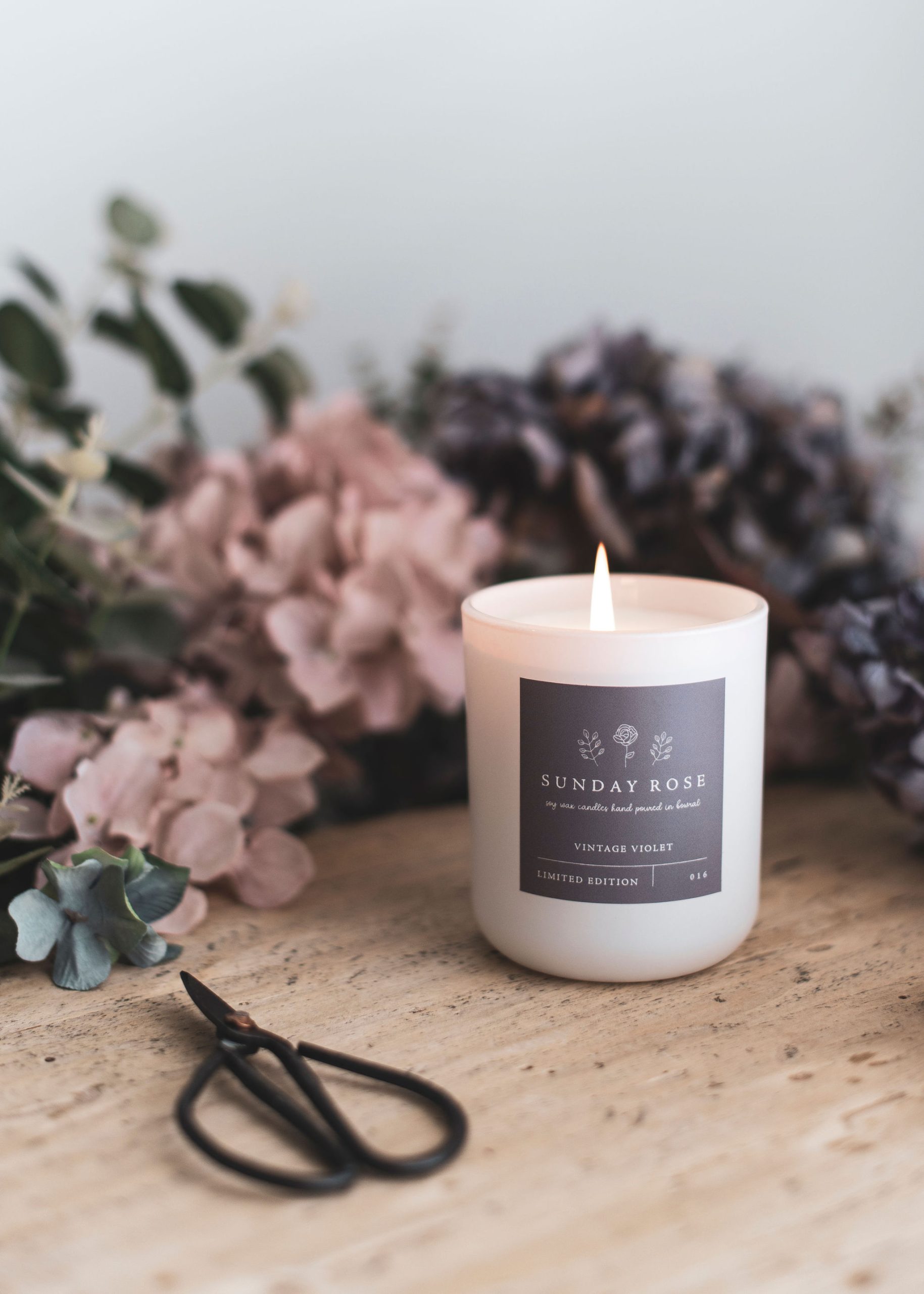 Vintage Violet - Artisan Candles - Sunday Rose and Co